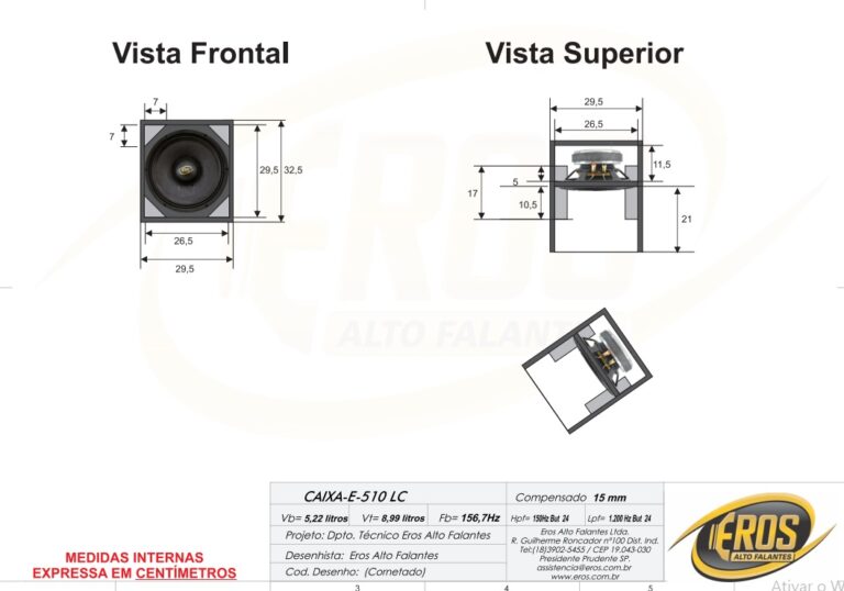 Caixa de Médio 10 Polegadas Cornetada 300 400 500 rms
