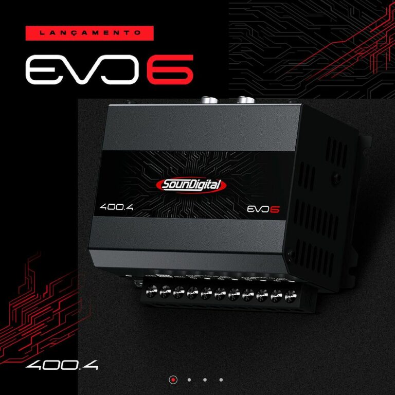 Módulo Amplificador Soundigital 400.4 EVO6 400 rms 4 Canais